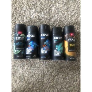 AXE | Grooming | Lot Of 5 Axe Deodorant Body Spray Anarchy Aqua ...
